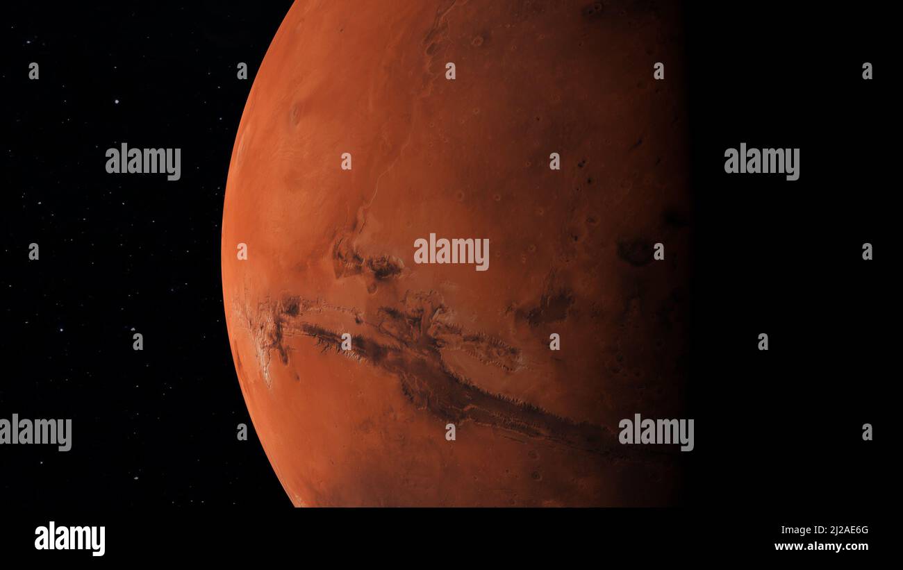 Red planet Mars. Space exploration Stock Photo - Alamy