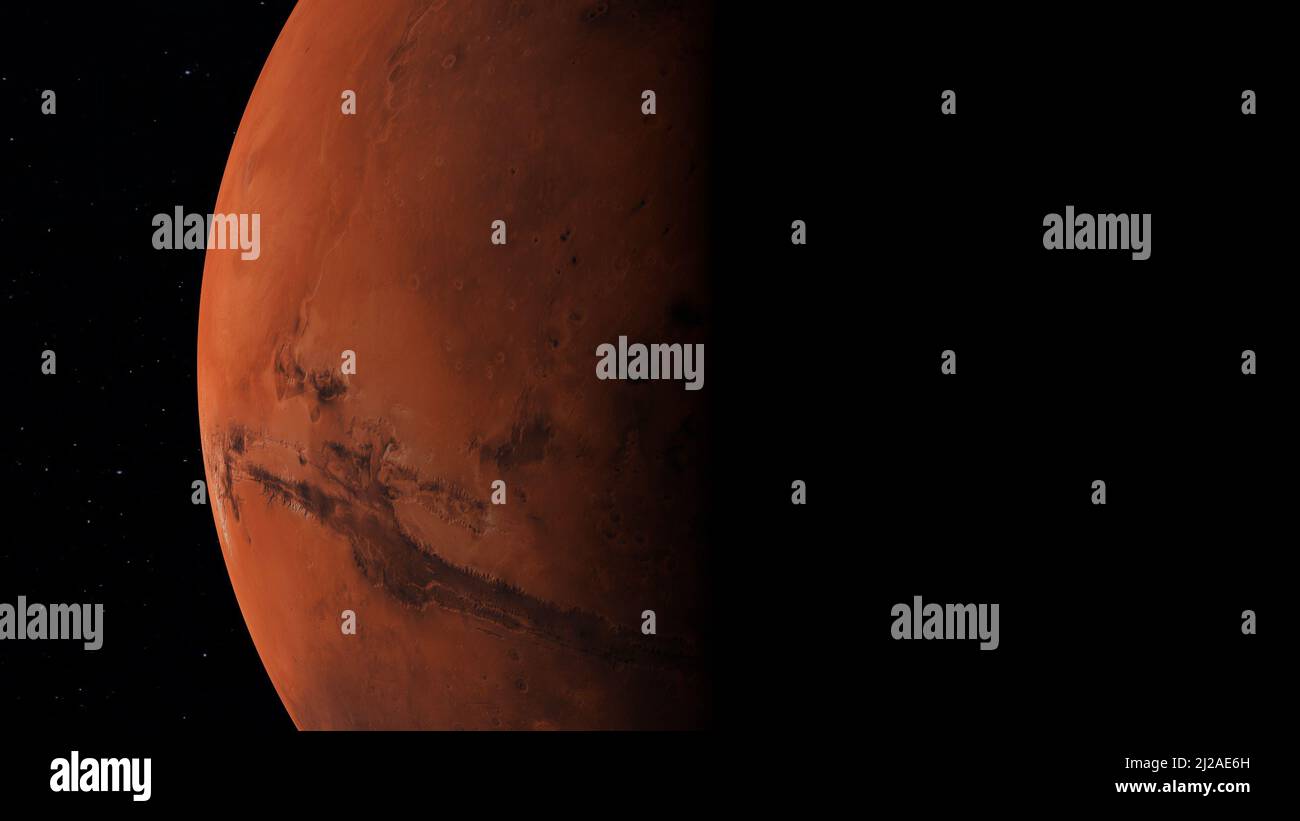 Red planet Mars. Space exploration Stock Photo - Alamy