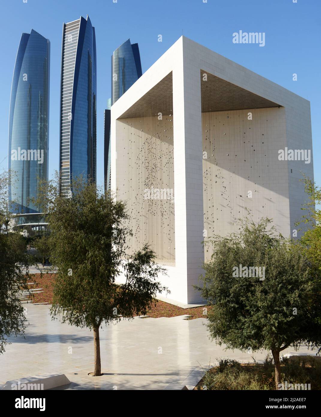 The Founder's Memorial in Abu Dhabi, United Arab Emirates Stock Photo ...