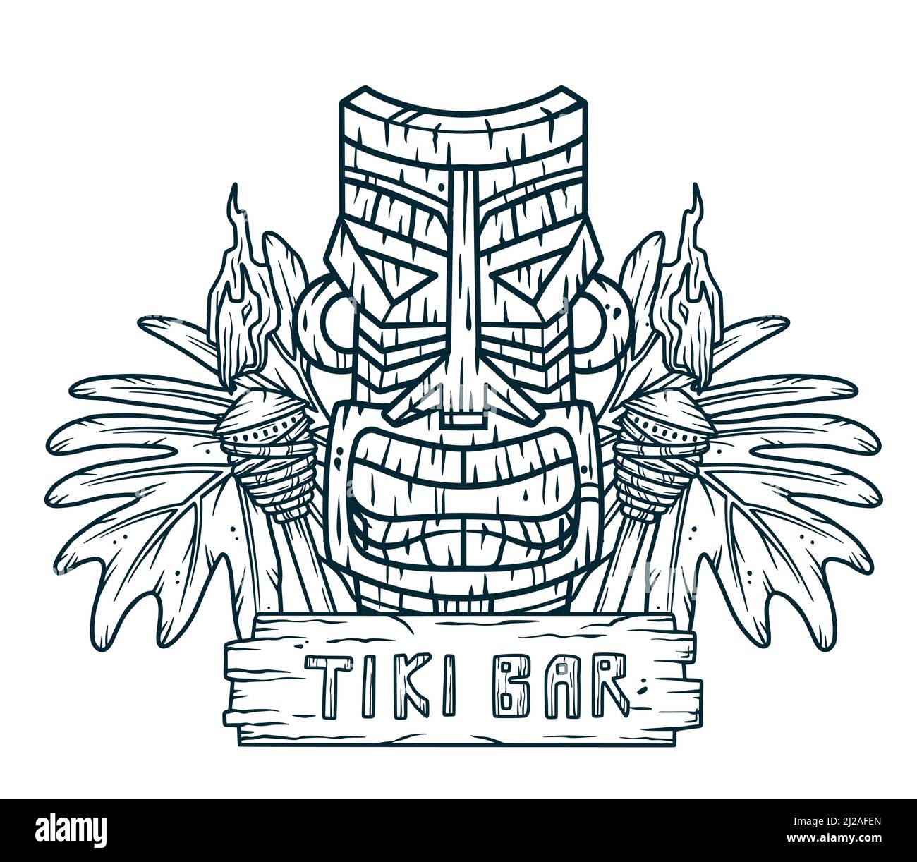 Traditional maori carving Stock Vector Images - Alamy