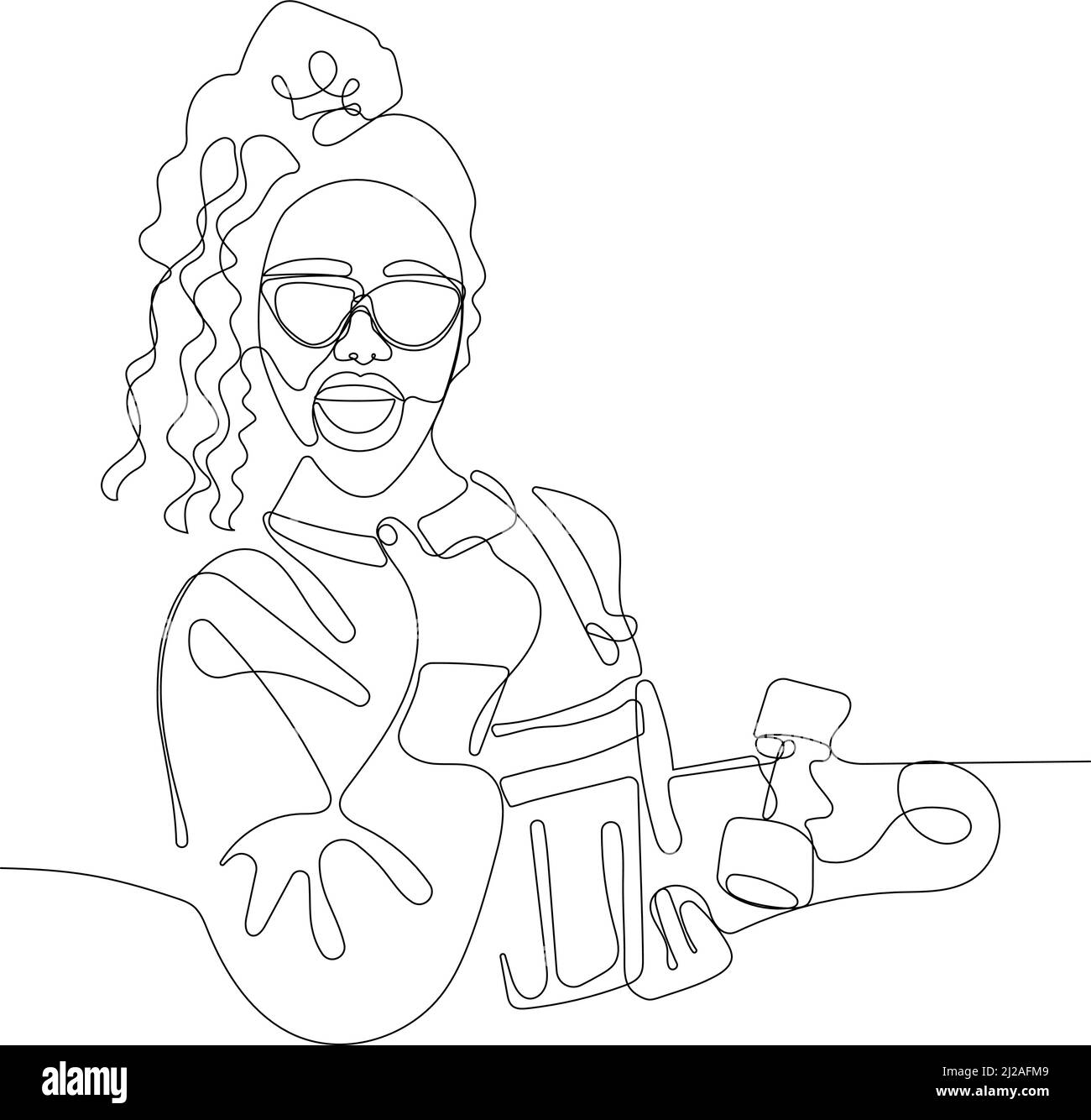 Video call mature adult Stock Vector Images - Alamy