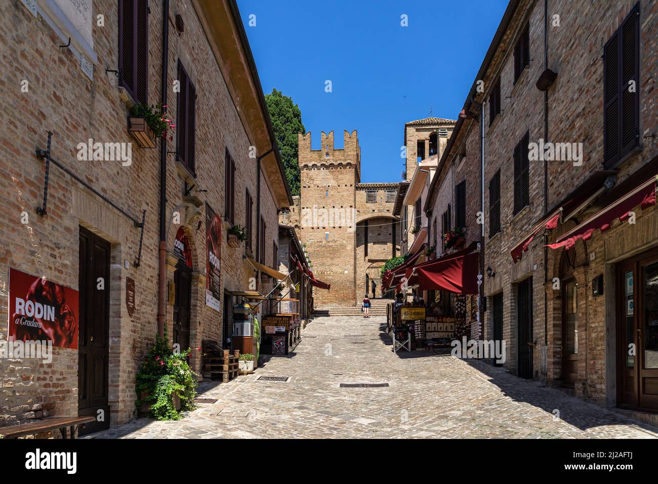 The beautiful architecture of Gradara. Province of Pesaro e Urbino ...