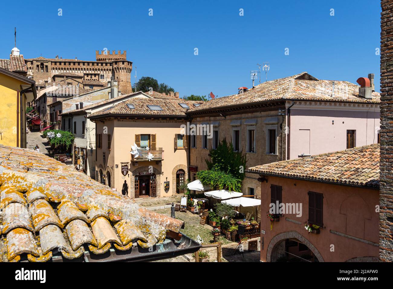 The beautiful architecture of Gradara. Province of Pesaro e Urbino ...
