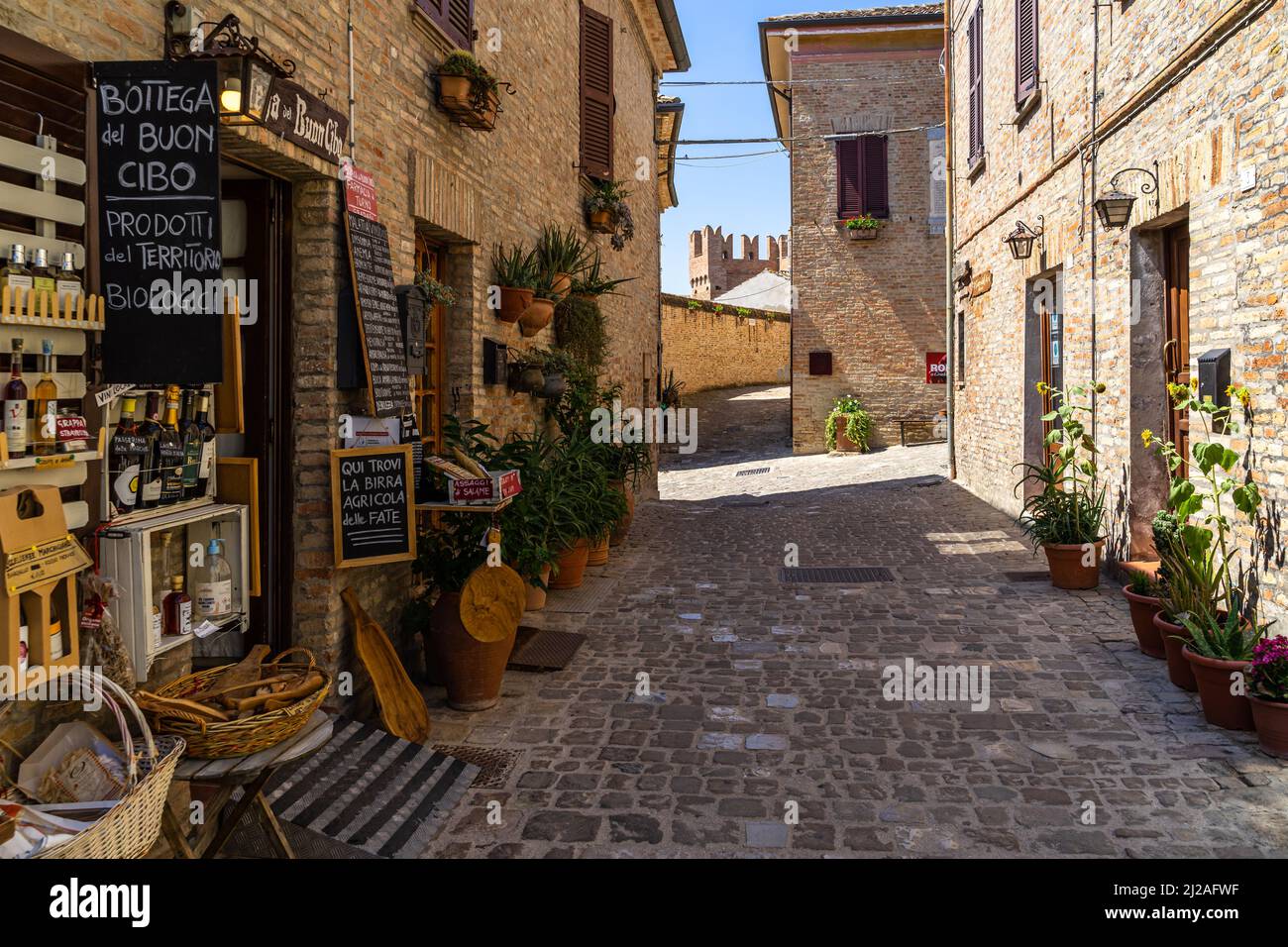 The beautiful architecture of Gradara. Province of Pesaro e Urbino ...