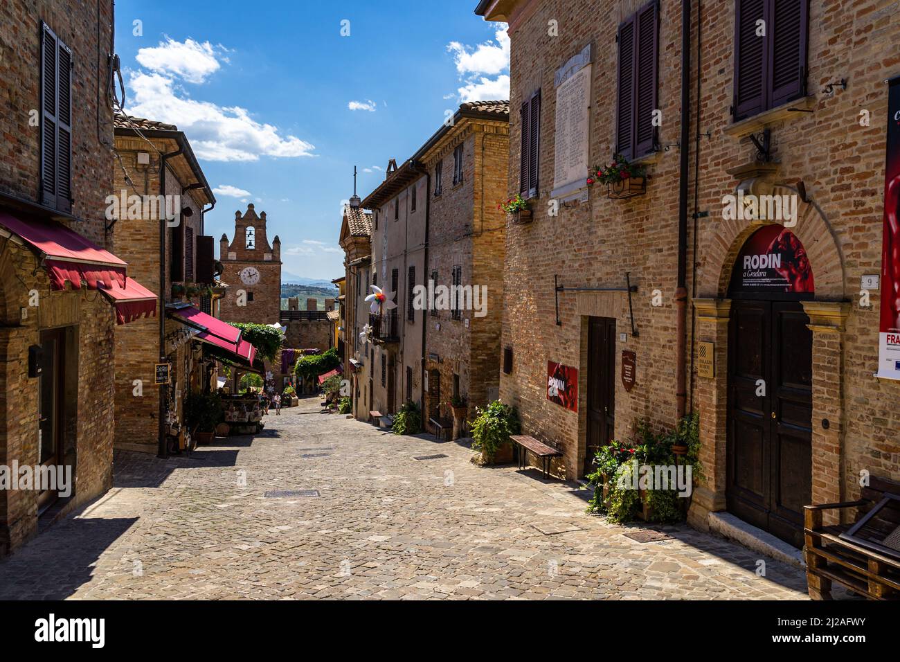 The beautiful architecture of Gradara. Province of Pesaro e Urbino ...