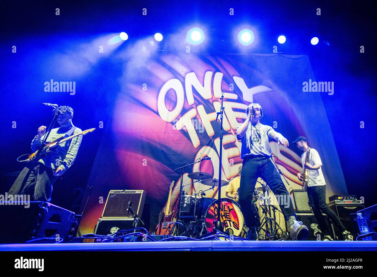 Copenhagen, Denmark. 28th, March 2022. The English band Only The Poets ...