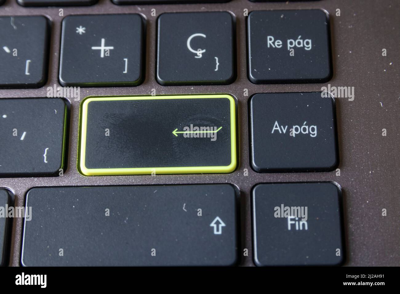 black computer keys Stock Photo - Alamy