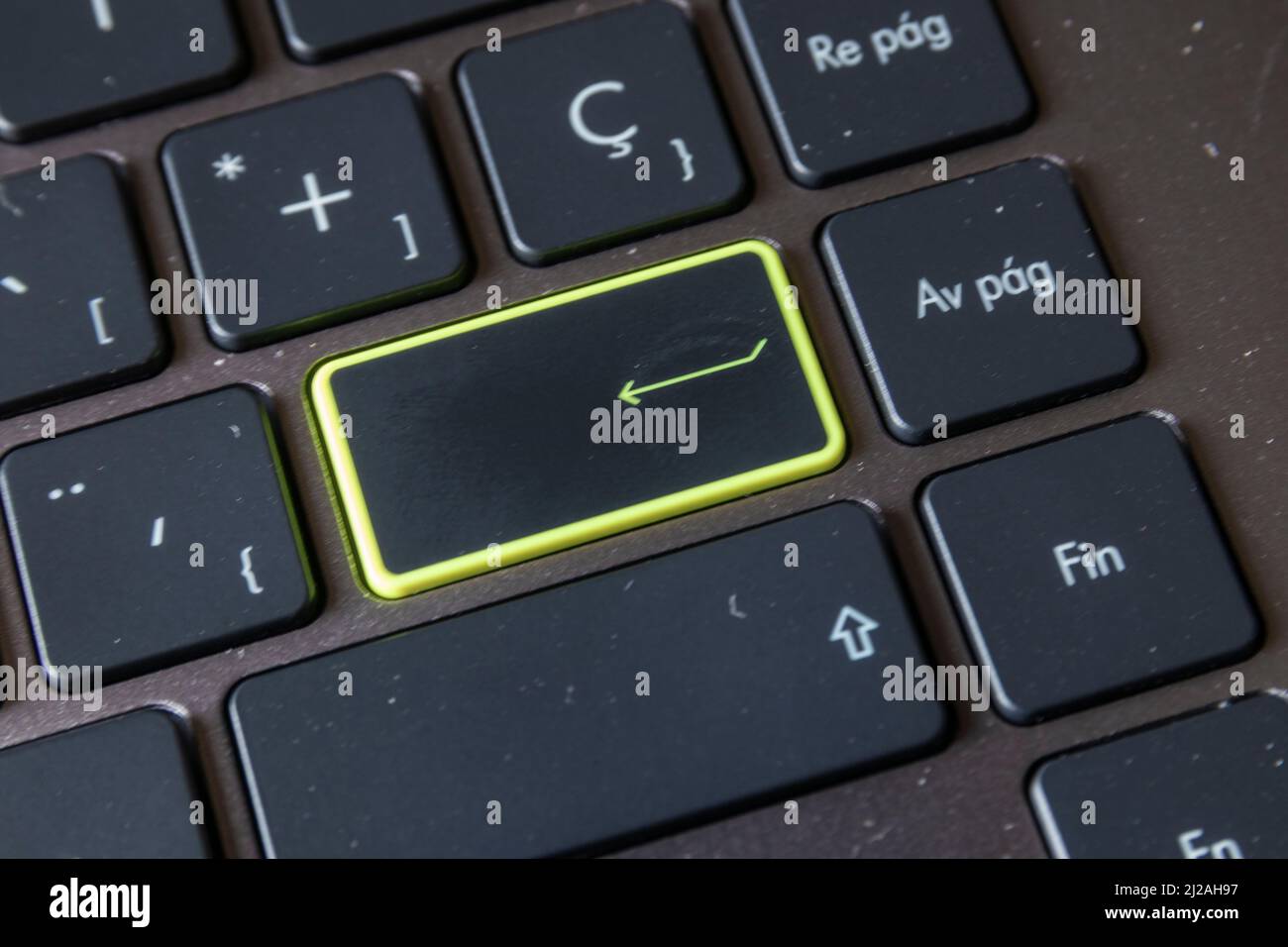 black computer keys Stock Photo - Alamy