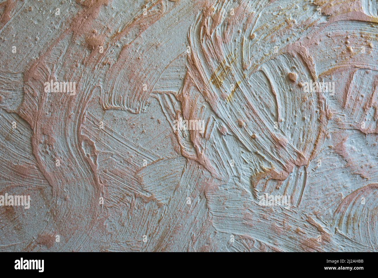 Stucco wall with gold paint Stock Photo - Alamy