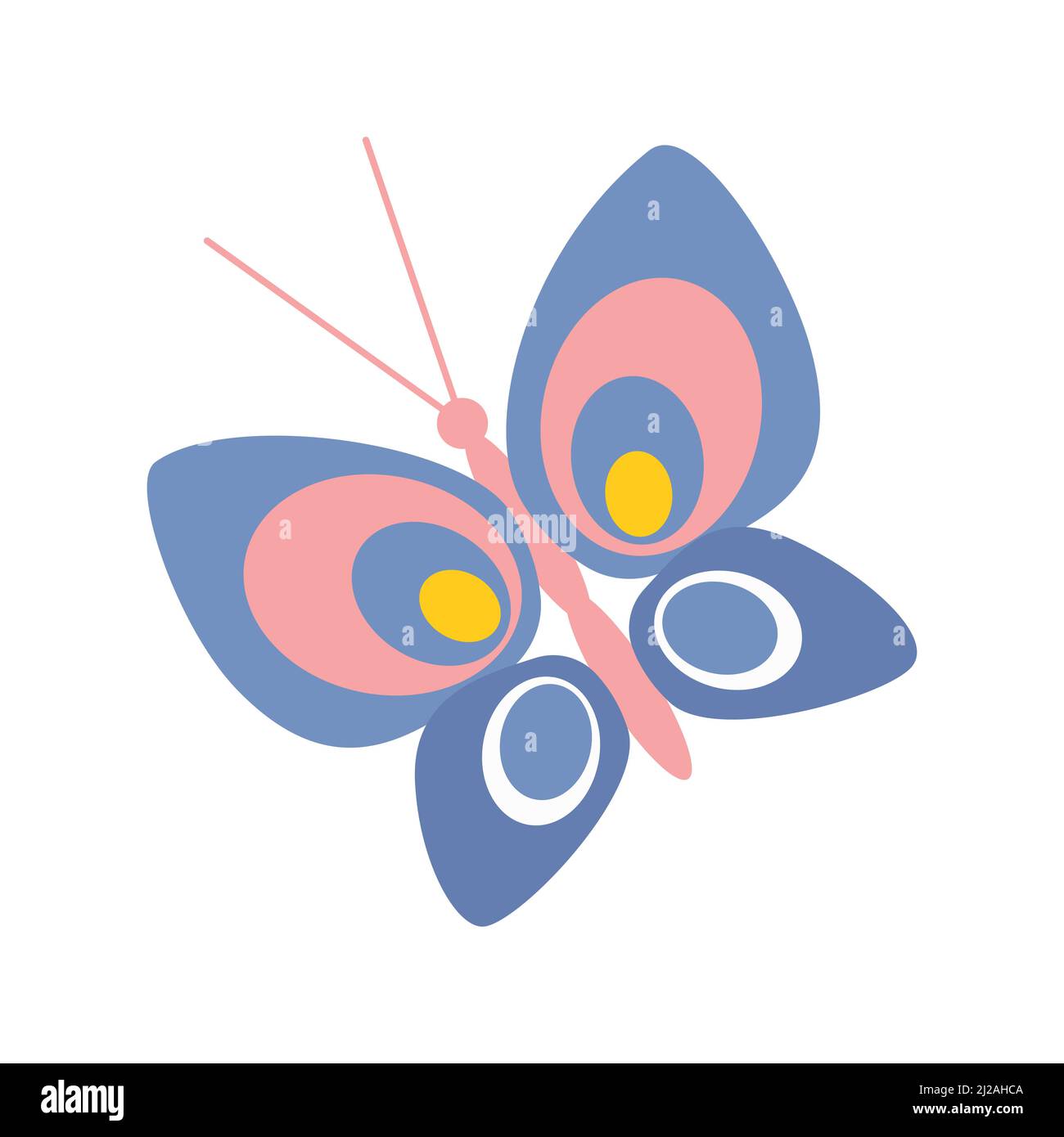 Illustration of a butterfly. Flying butterfly. Vector illustration ...