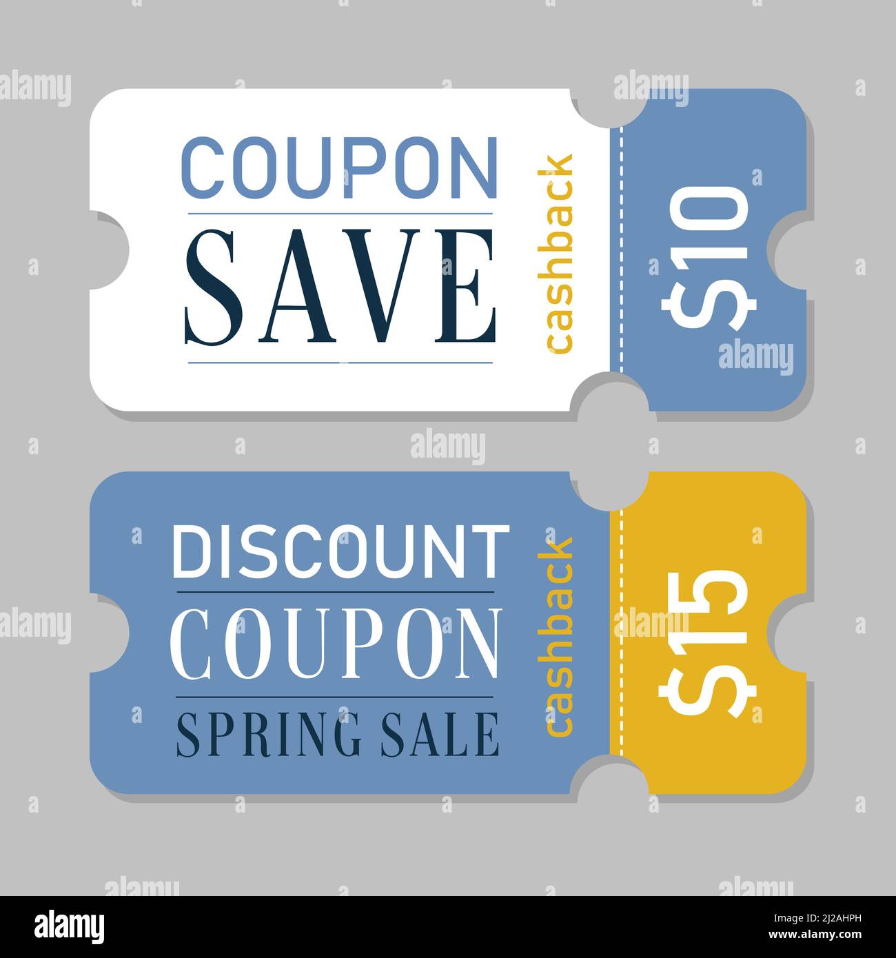 Special offer gift coupon template to save money. Monetary voucher ...