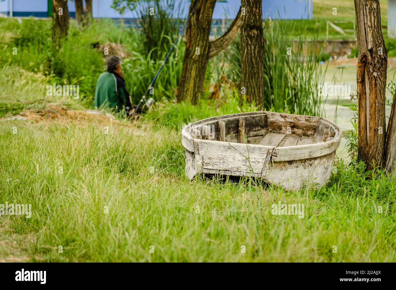 Boat tied to tree hi-res stock photography and images - Alamy
