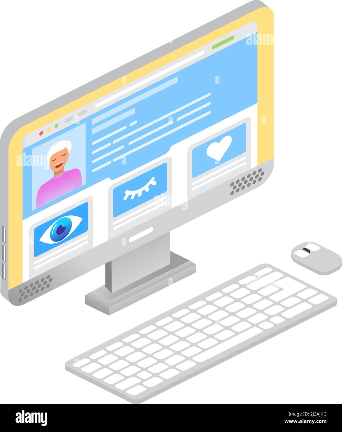 Medical card service icon 3d vector computer Stock Vector Image & Art ...