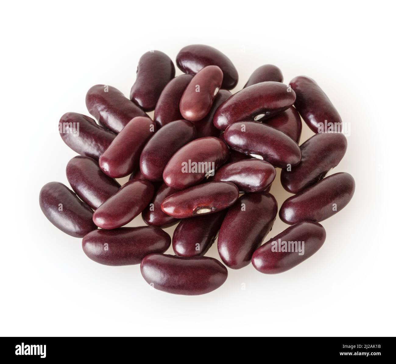 Red kidney beans isolated on white background Stock Photo - Alamy