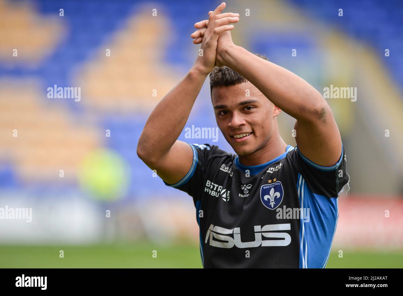 Warrington, England - 27th March 2022 - Wakefield Trinity's Corey Hall ...