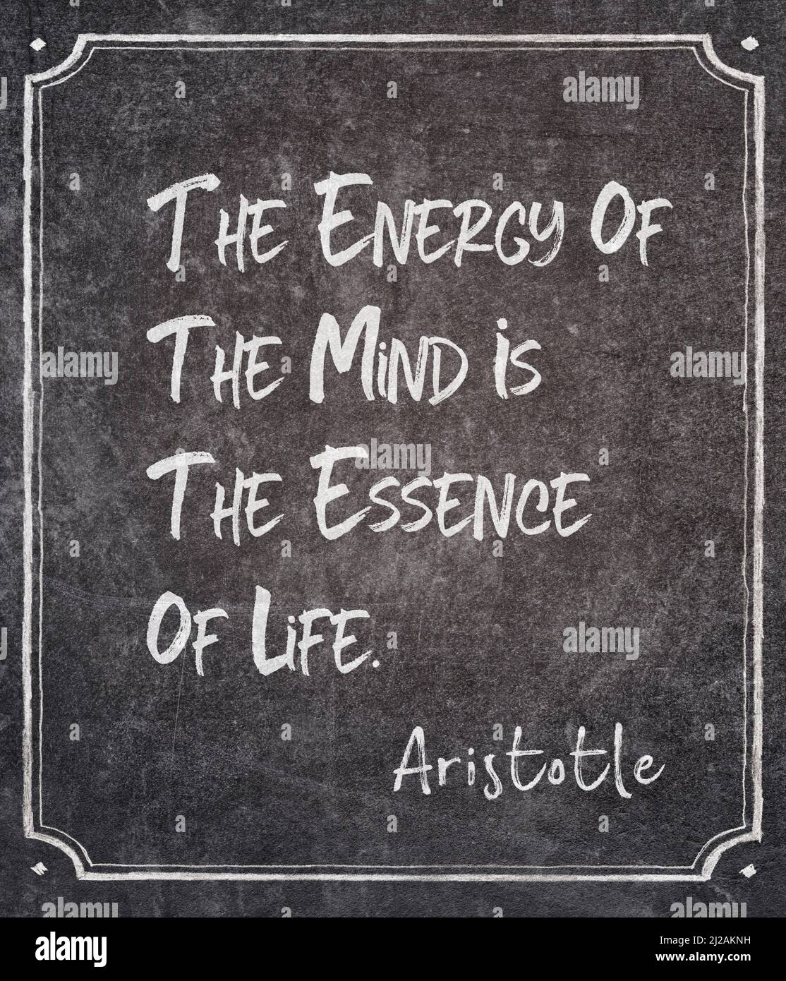 The energy of the mind is the essence of life- ancient Greek ...