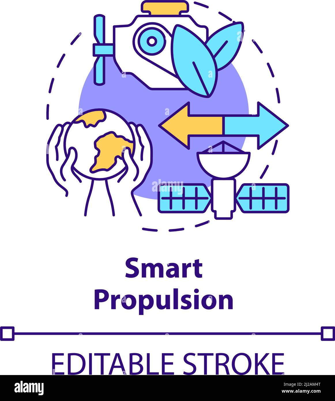 Smart propulsion concept icon Stock Vector Image & Art - Alamy