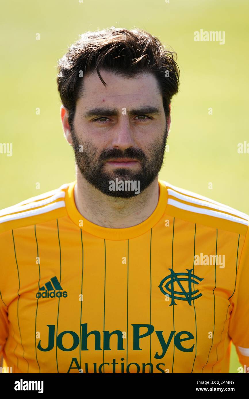 Brett Hutton during a photocall at Trent Bridge, Nottingham. Picture ...
