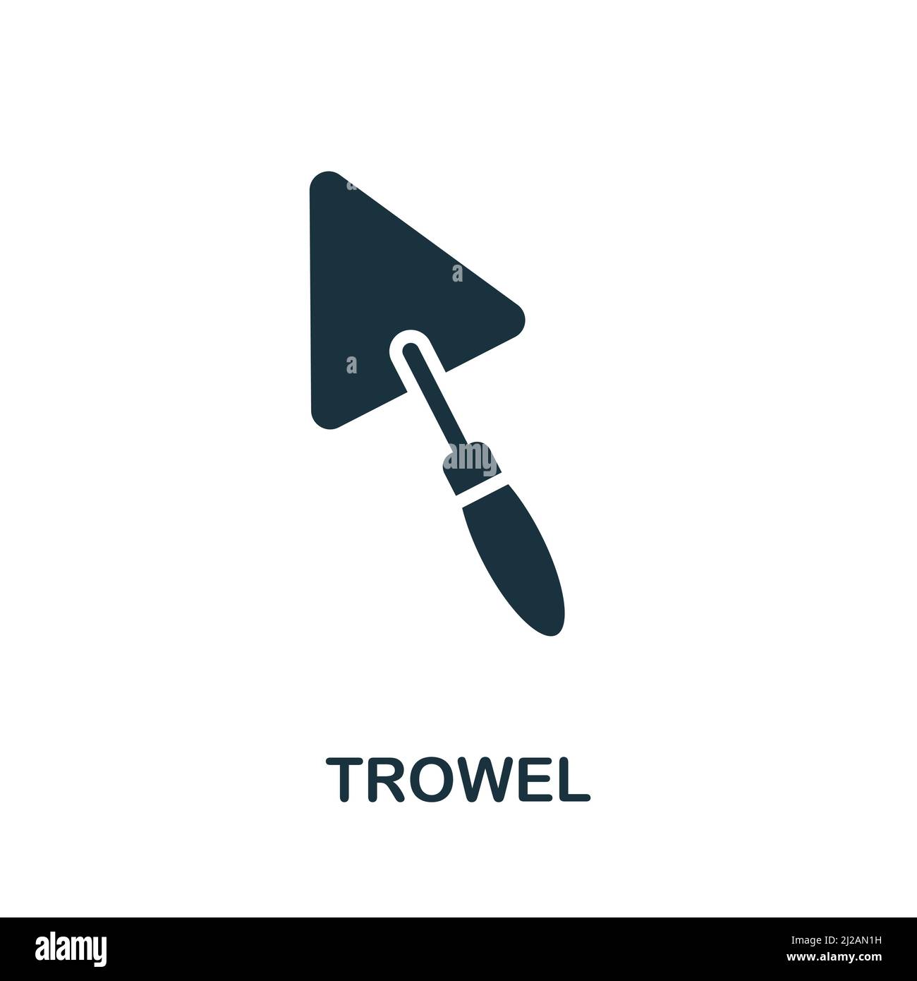 Trowel icon. Simple element from construction collection. Creative ...