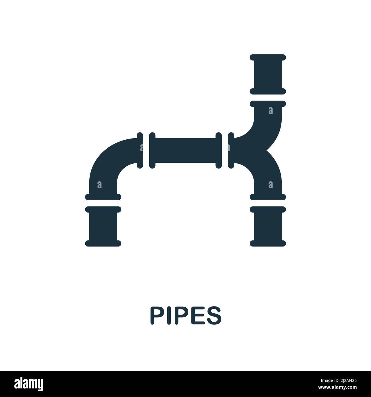 Pipes icon. Simple element from construction collection. Creative Pipes ...