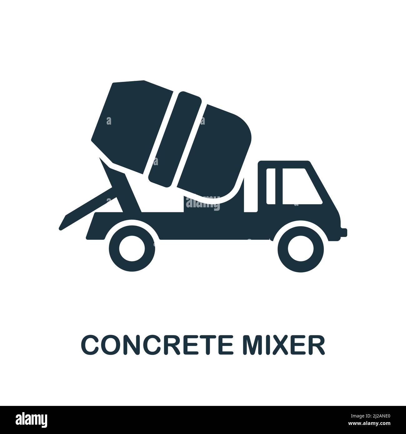 Concrete Mixer icon. Simple element from construction collection ...