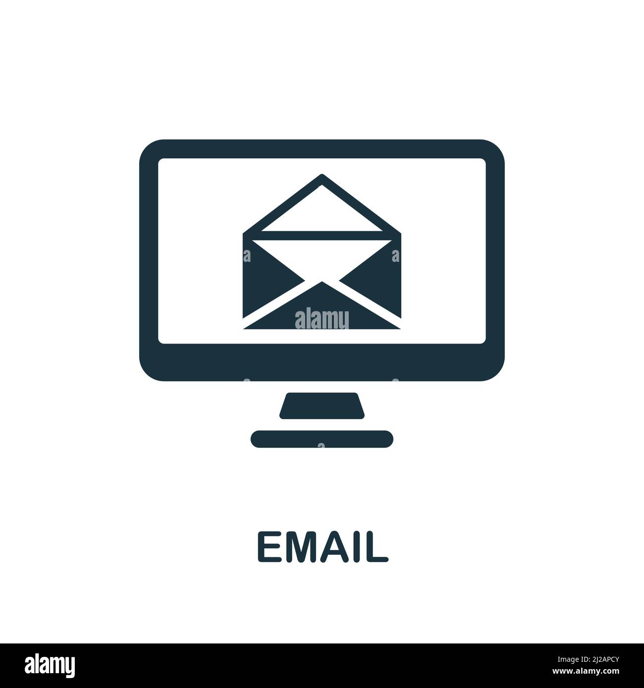 Email icon. Monochrome simple Email icon for templates, web design and ...