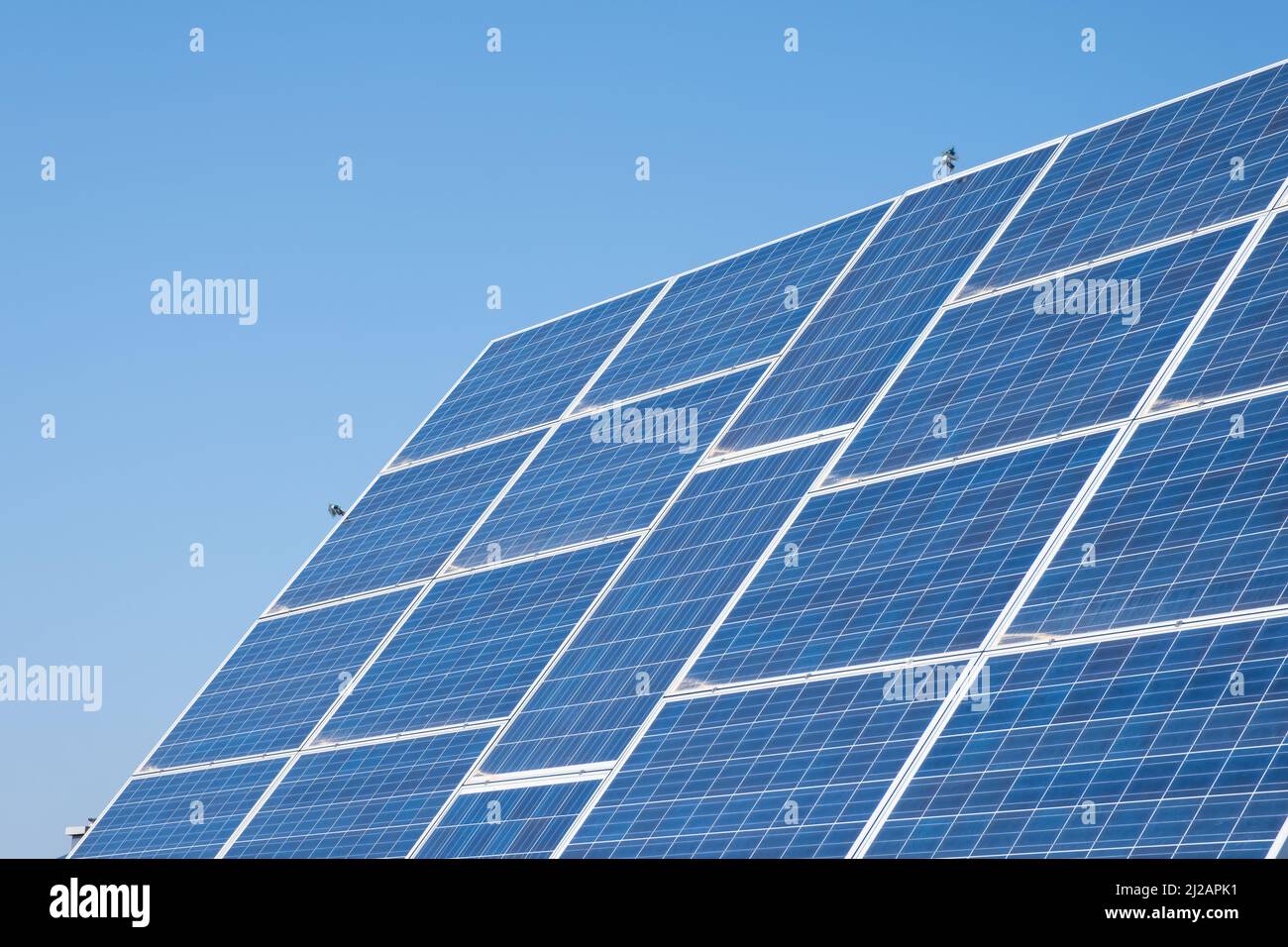 Solar panel, battery renewable energy on sky background Stock Photo - Alamy