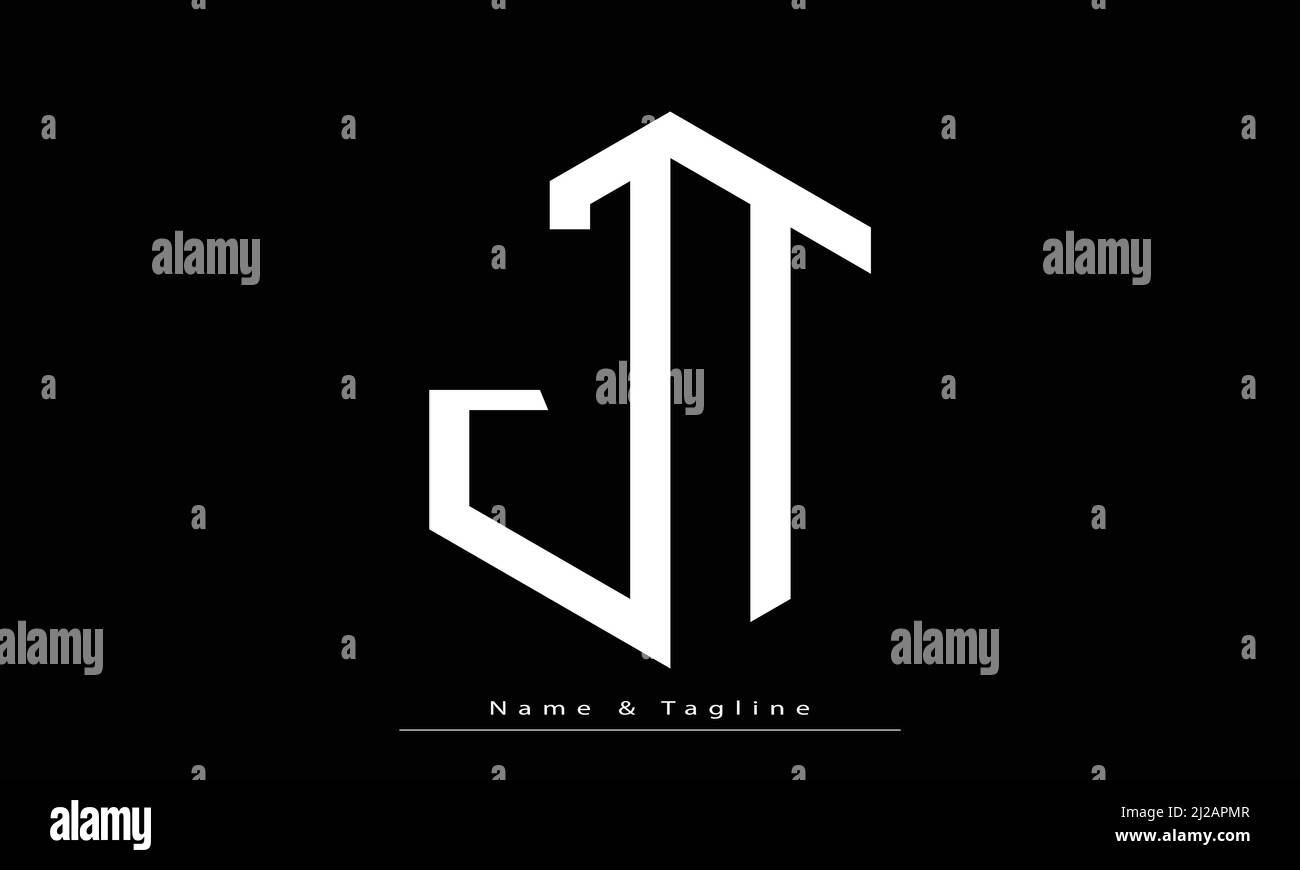 Alphabet letters Initials Monogram logo JT ,TJ Stock Vector Image & Art ...