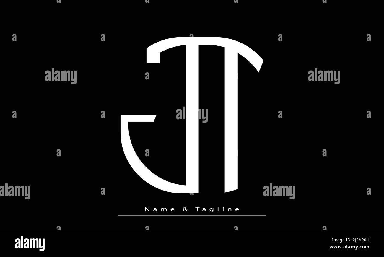 Alphabet letters Initials Monogram logo JT ,TJ Stock Vector Image & Art ...