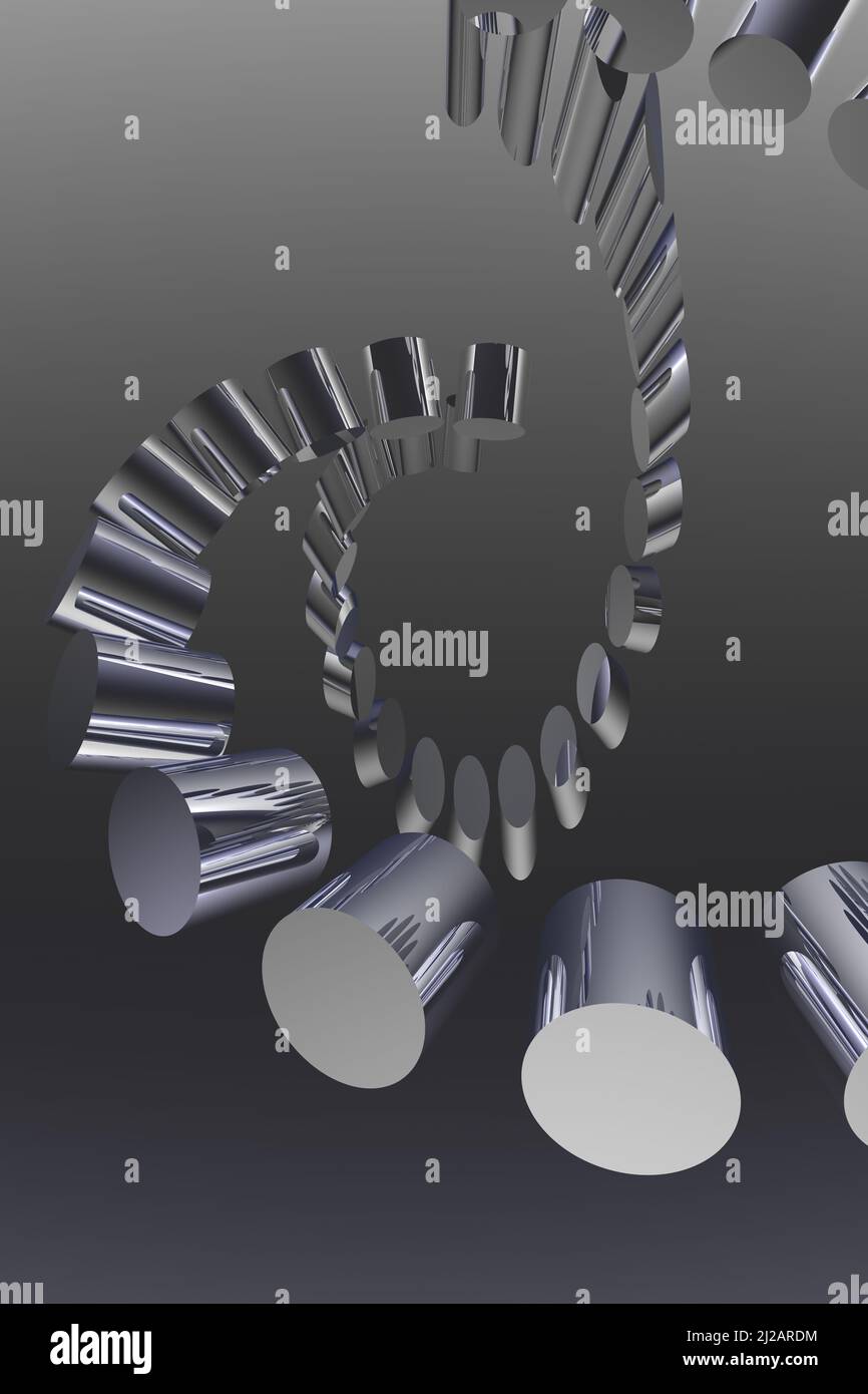 3D Art Metall Stock Photo - Alamy