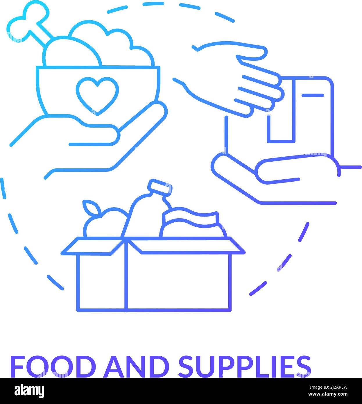 Emergency food supplies Stock Vector Images - Alamy