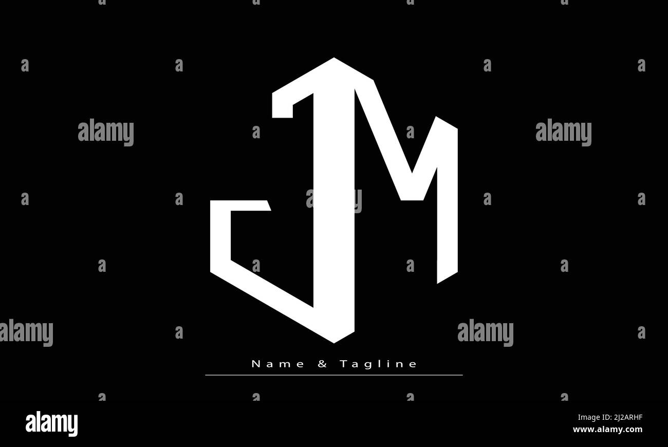 Alphabet letters Initials Monogram logo JM , MJ Stock Vector Image ...