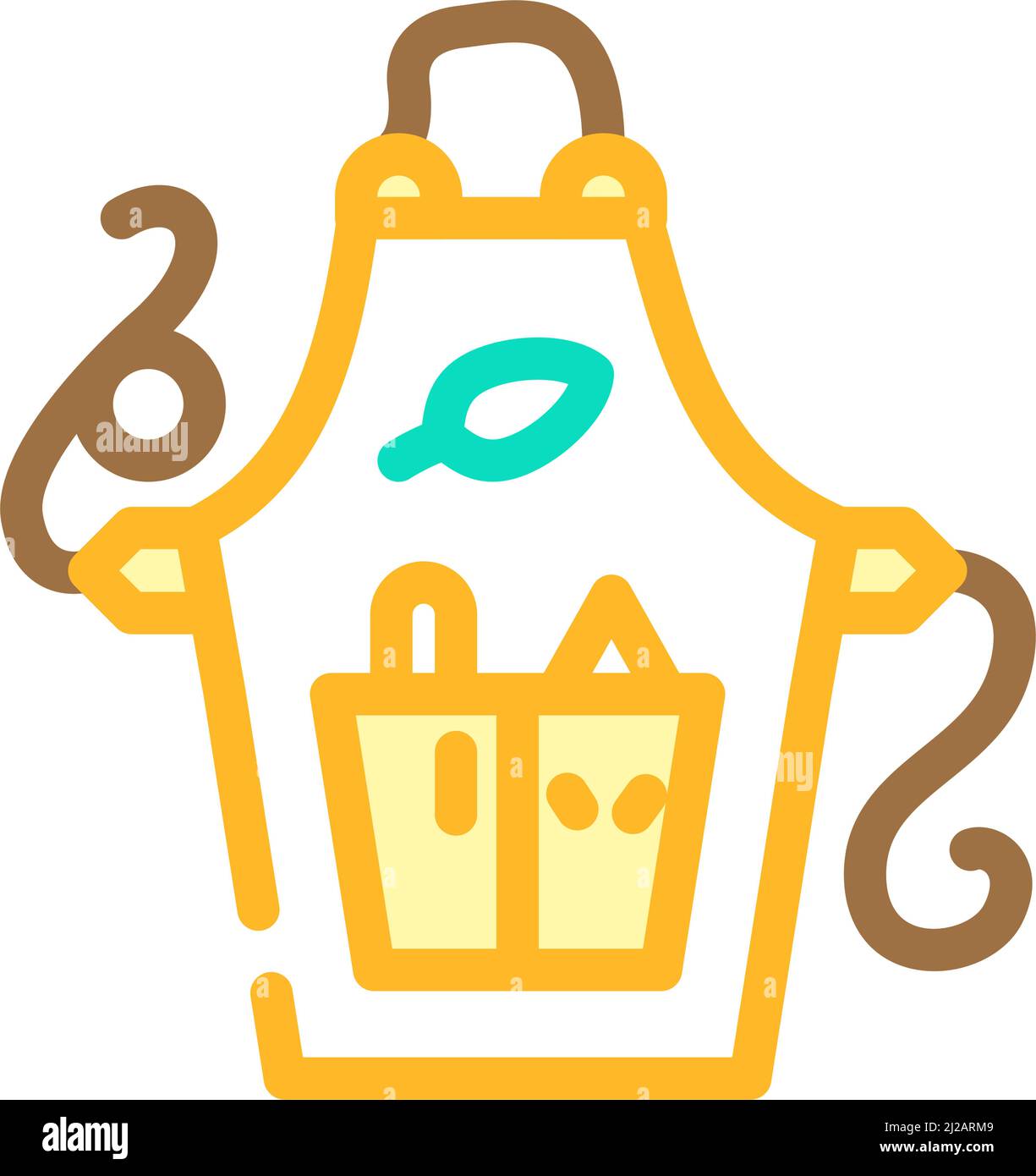 apron clothing color icon vector illustration Stock Vector Image & Art ...