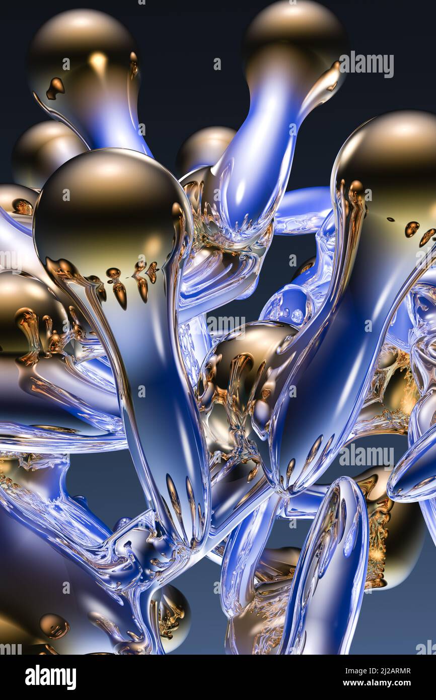 3D Art Metall Stock Photo - Alamy