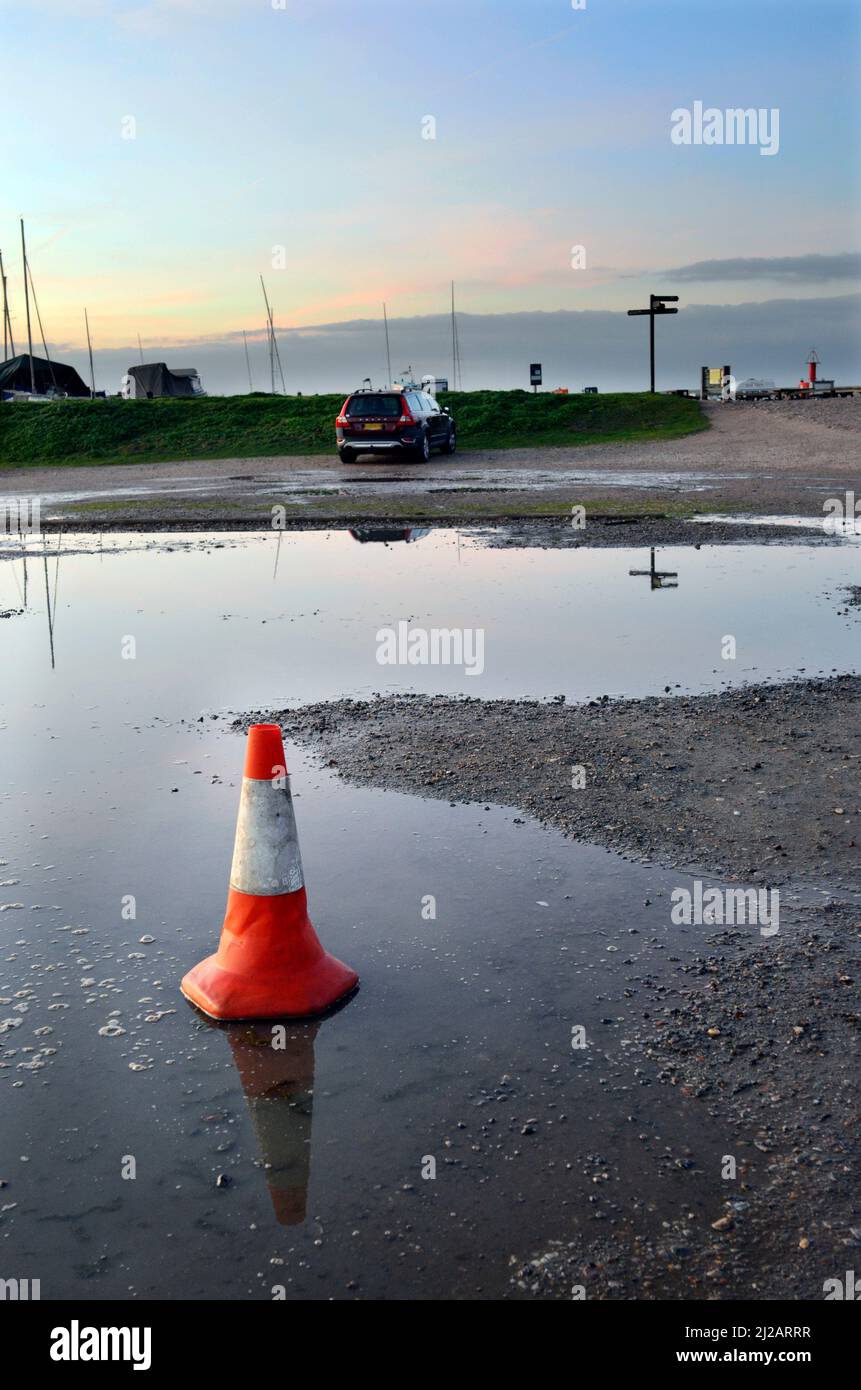 Traffic cone in park hi-res stock photography and images - Alamy