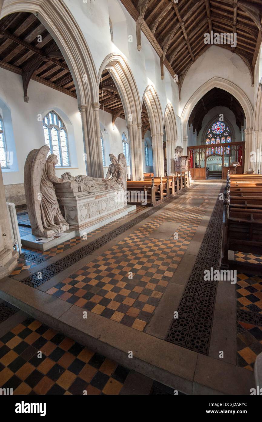 church interior blickling norfolk england Stock Photo - Alamy