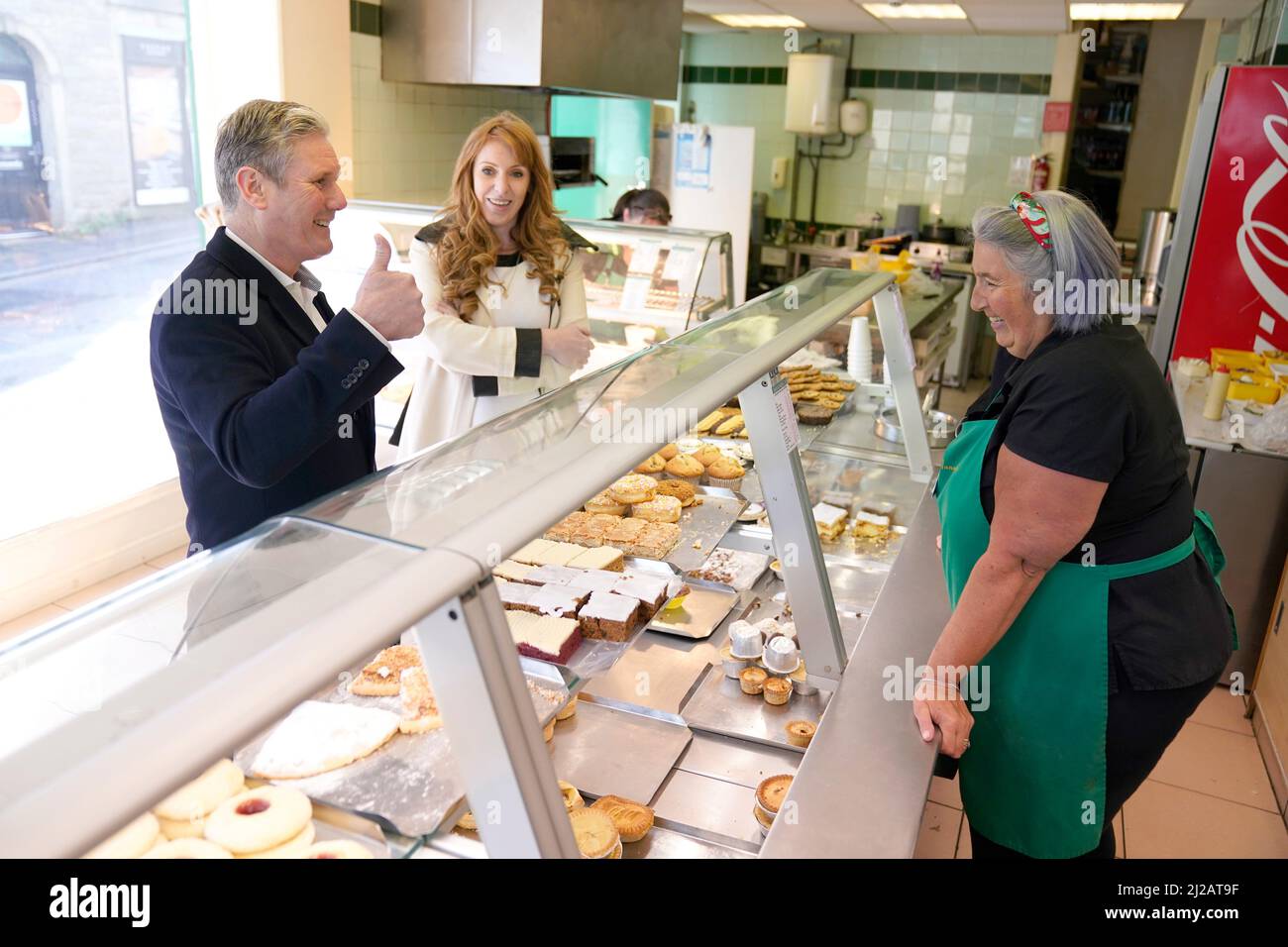 Labour leader Keir Starmer and Deputy Leader Angela Rayner visit ...