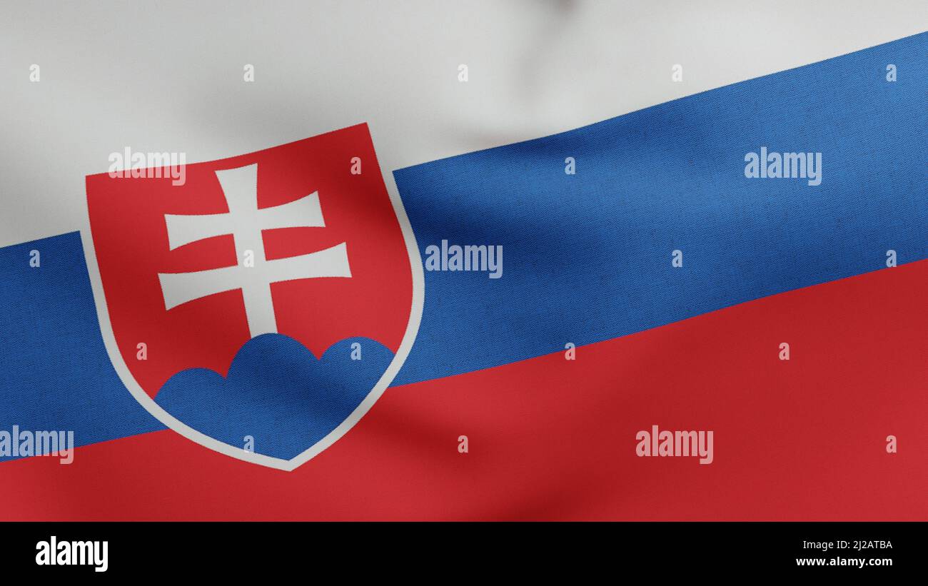 Slovakia flag waving hi-res stock photography and images - Alamy