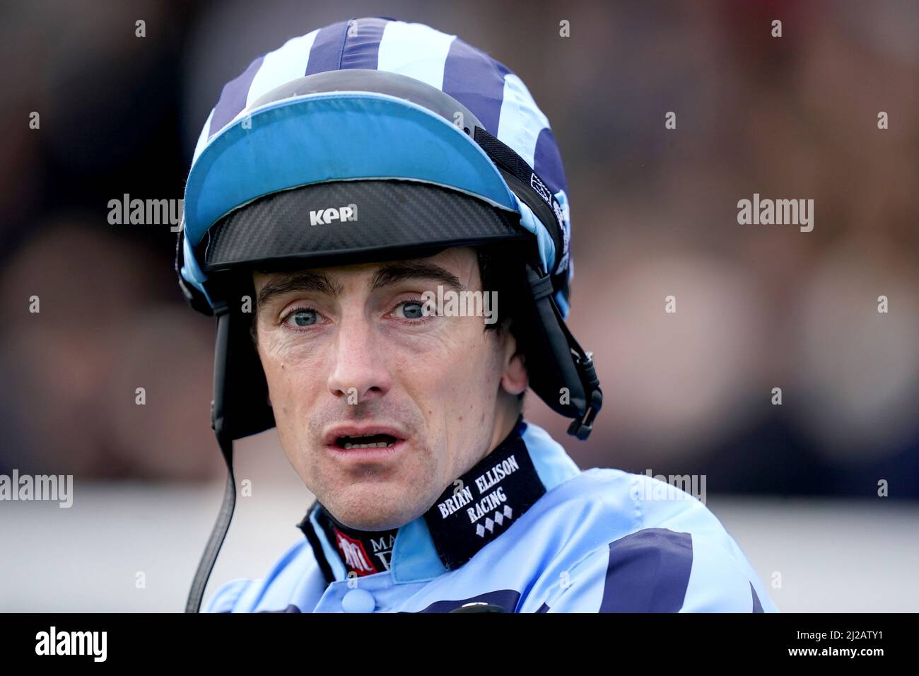 File photo dated 17-10-2021 of Jockey Brian Hughes. Champion jockey ...