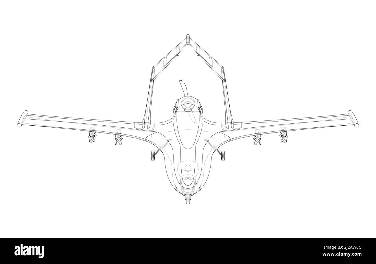 Military Predator Drone. Vector Stock Vector Image & Art - Alamy