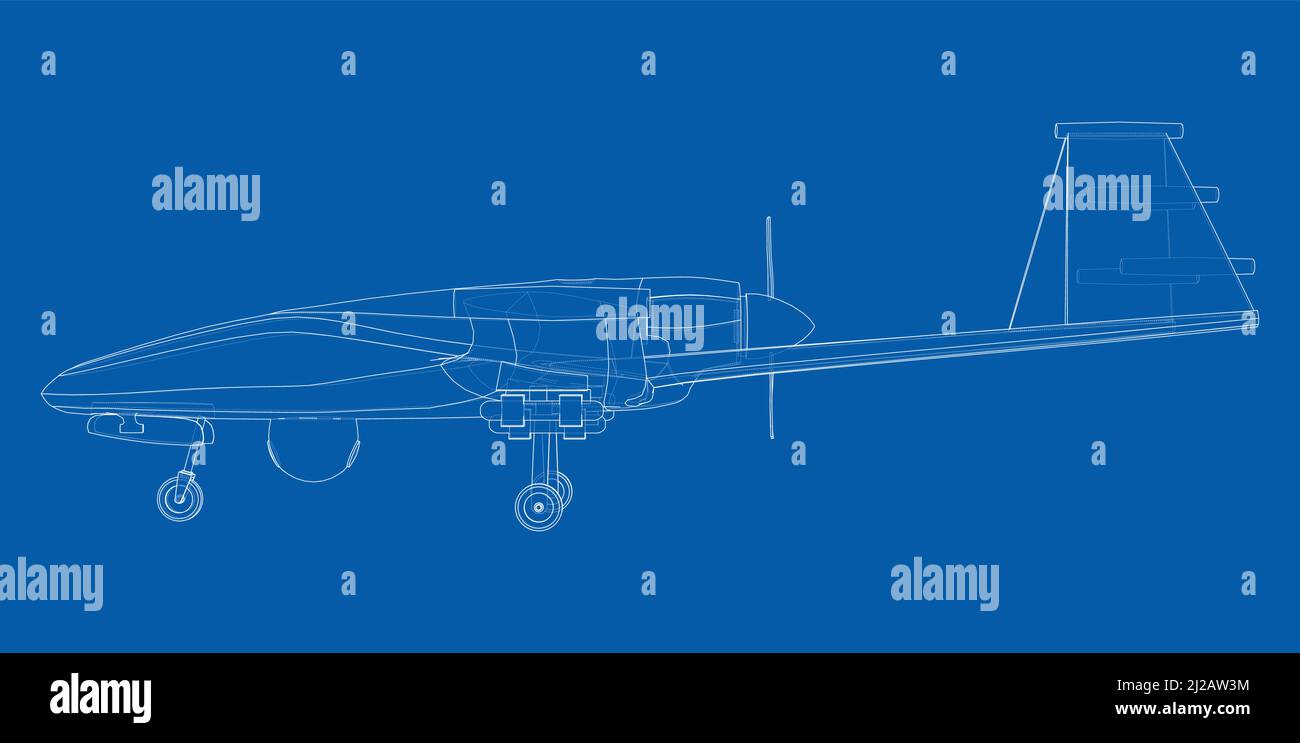 Military Predator Drone. Vector Stock Vector Image & Art - Alamy