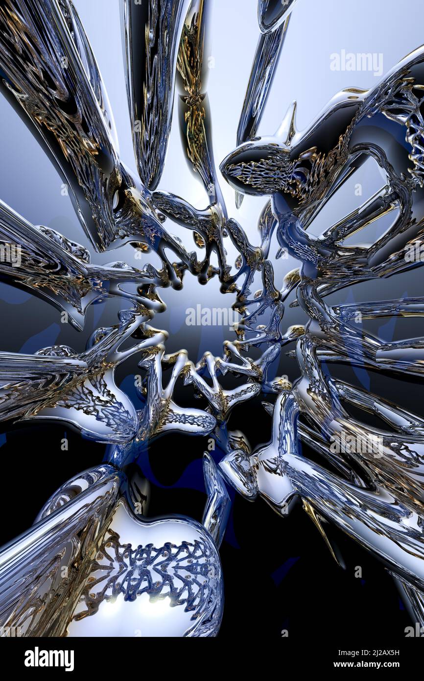 3D Art Metall Stock Photo - Alamy