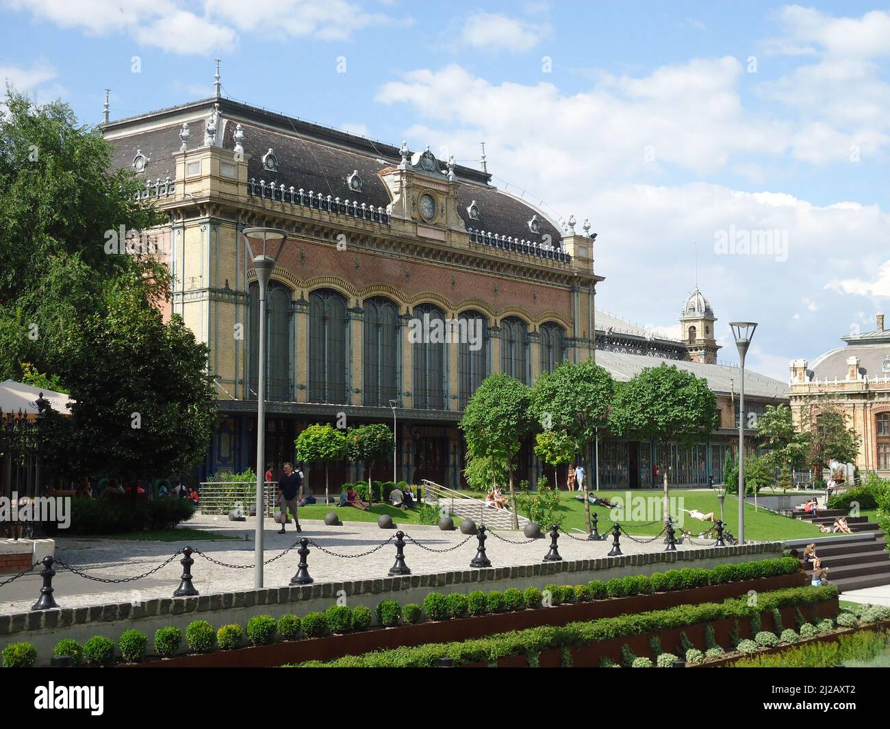 Nyugati Palyaudva Western railway station Budapest Hungary Stock Photo ...