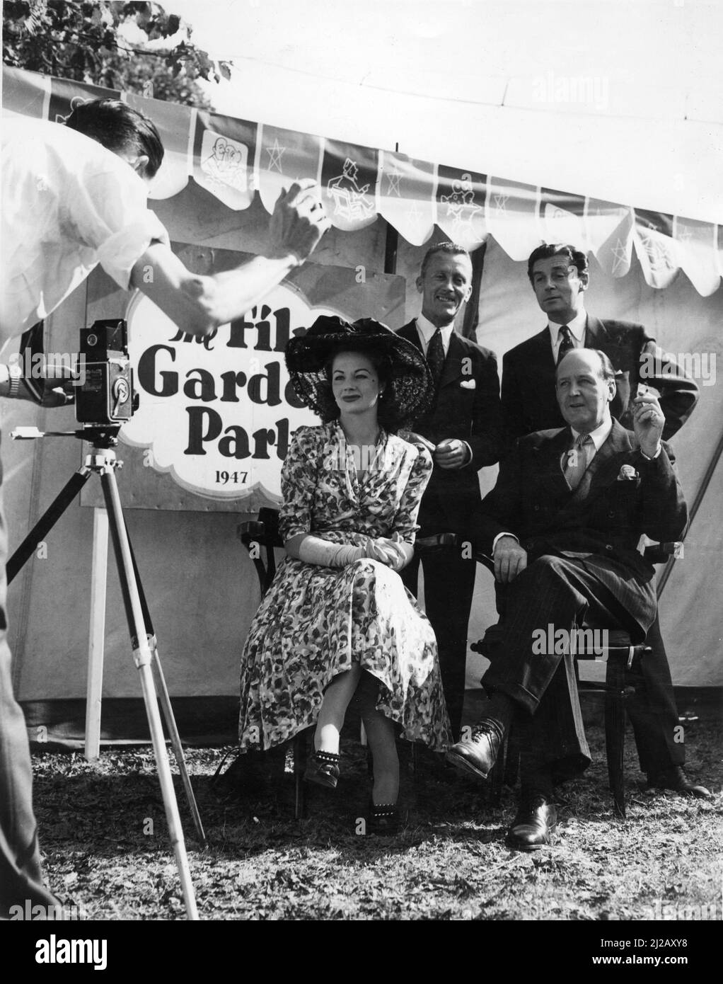 MARGARET LOCKWOOD DERRICK De MARNEY and CECIL PARKER pose for a photo ...