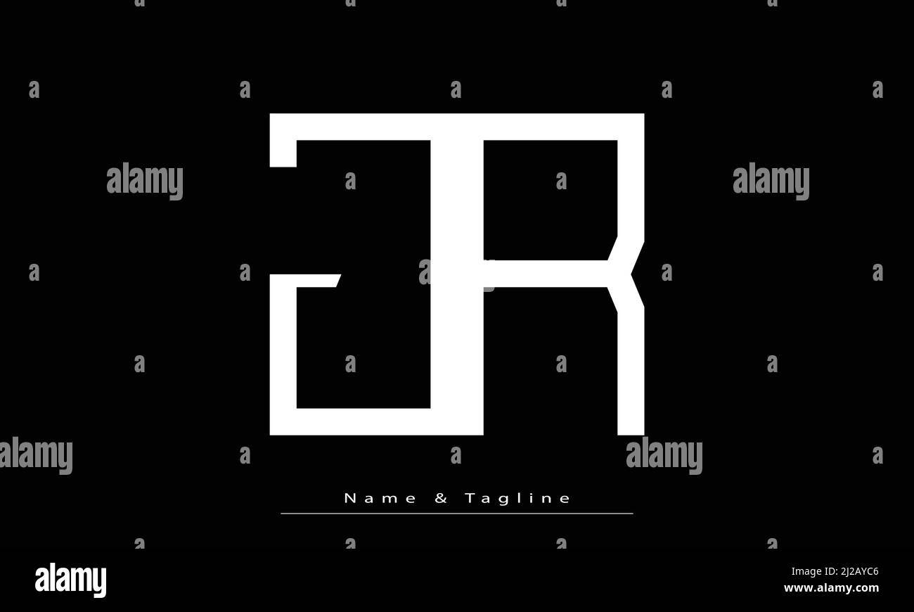 Alphabet letters Initials Monogram logo JR , RJ Stock Vector Image ...