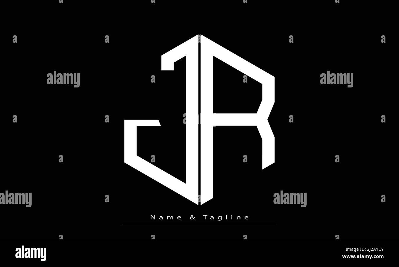 Alphabet letters Initials Monogram logo JR , RJ Stock Vector Image ...