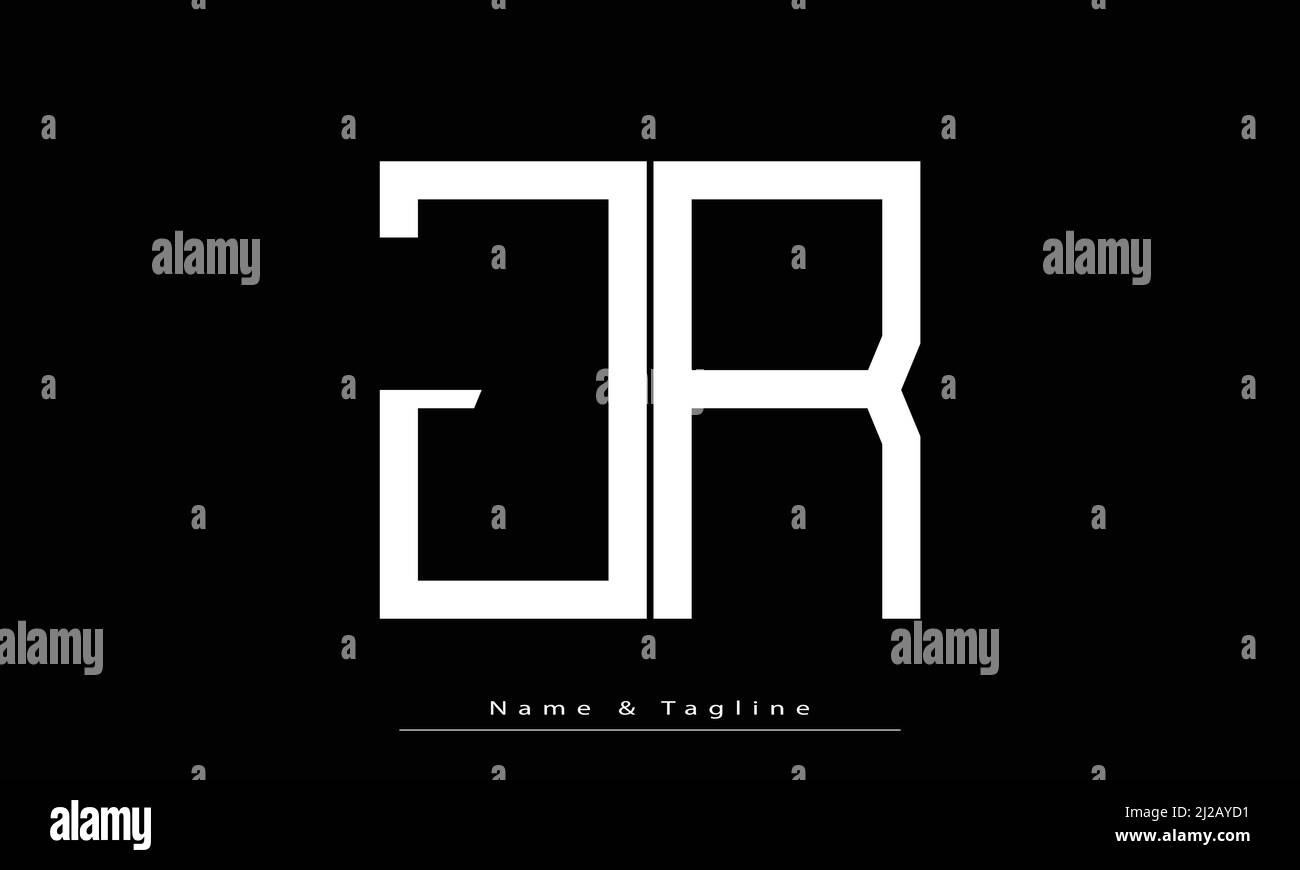 Alphabet letters Initials Monogram logo JR , RJ Stock Vector Image ...