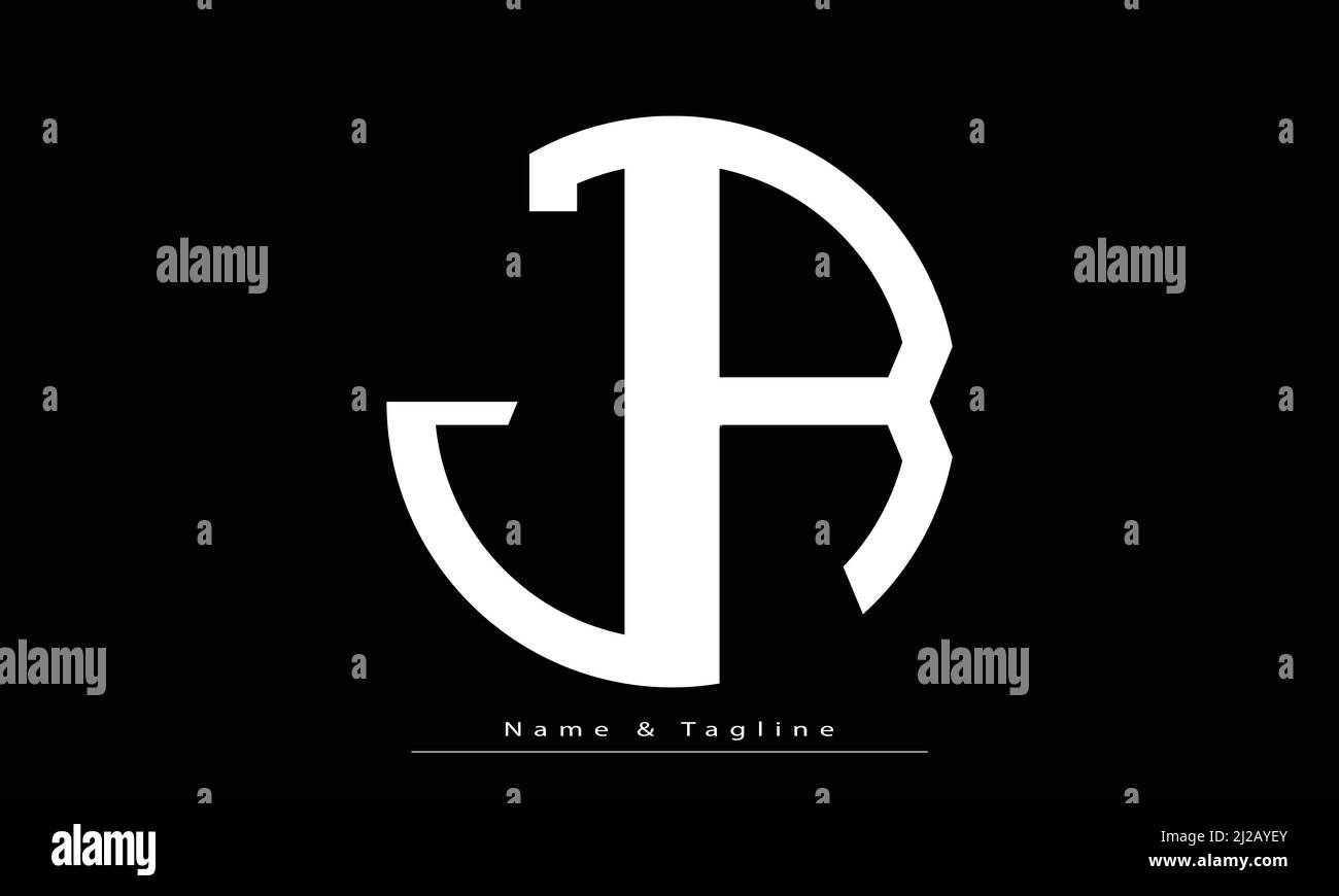 Alphabet letters Initials Monogram logo JR , RJ Stock Vector Image ...