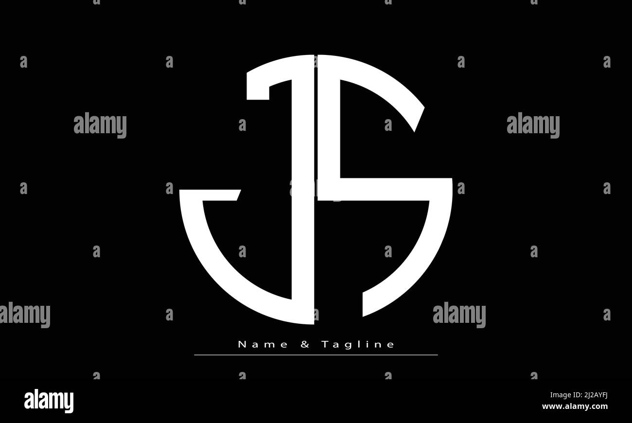 Letter js logo hi-res stock photography and images - Alamy