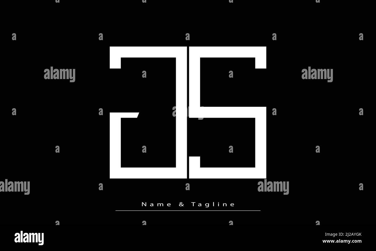 Letter js logo hi-res stock photography and images - Alamy